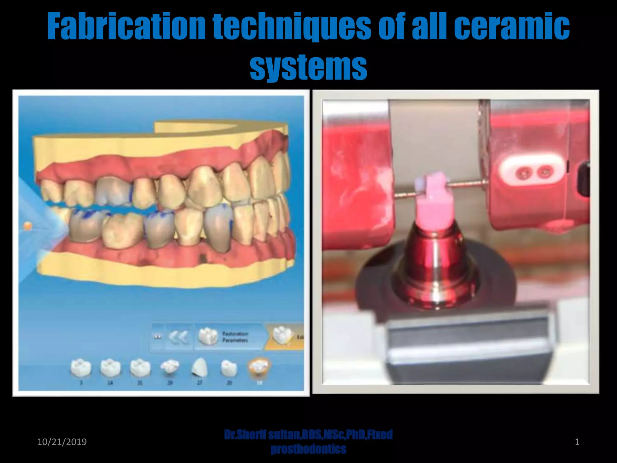 Fabrication tech. all ceramic restorations | PPTX