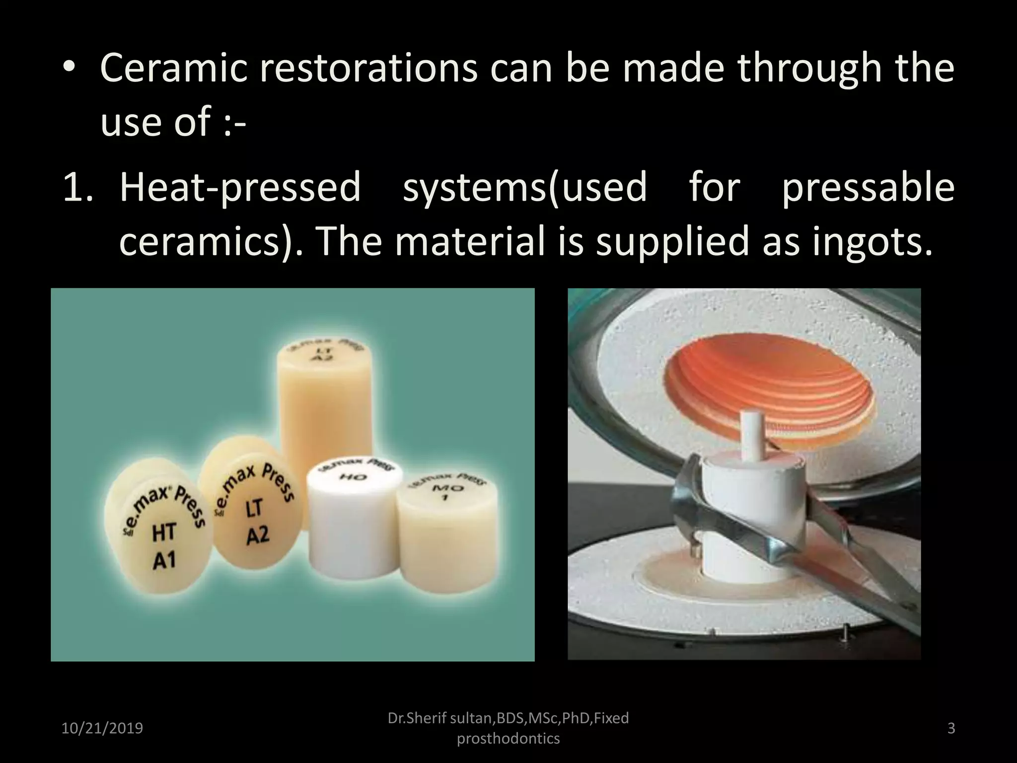 Fabrication tech. all ceramic restorations | PPTX