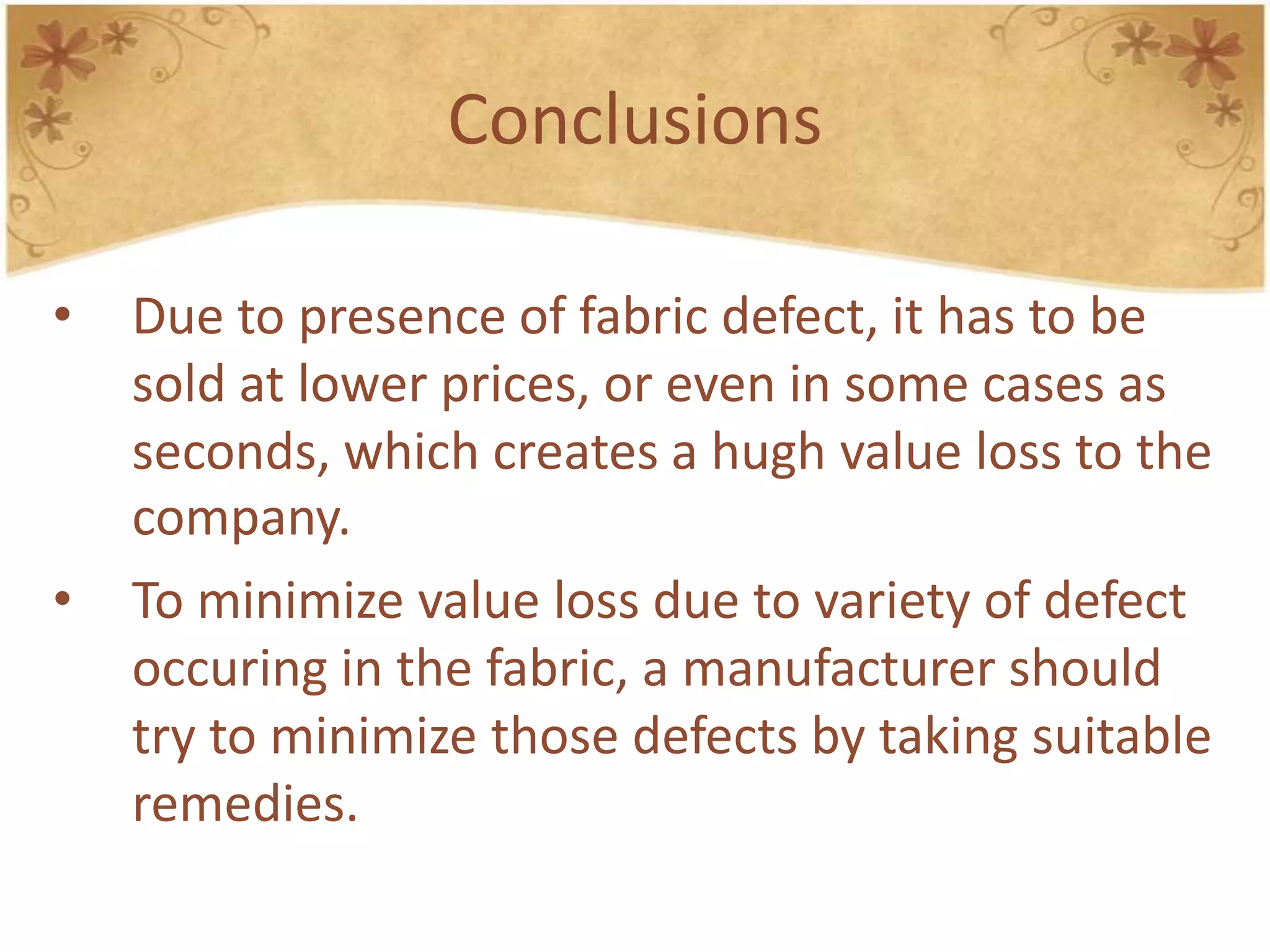 Fabric defects | PDF