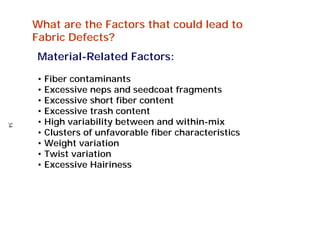 Fabric defectscottonmix | PPT