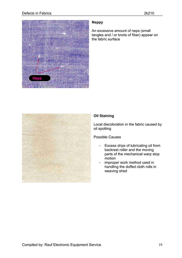 Fabric faults | PDF | Needlework | Arts and Crafts