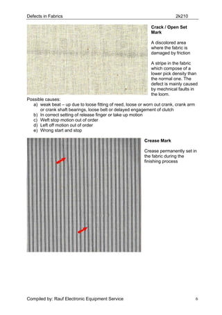Fabric faults | PDF