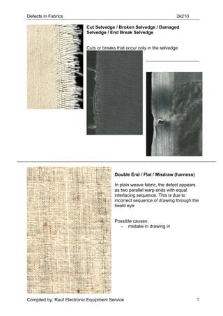 Fabric faults | PDF