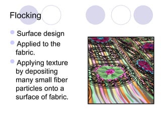 Fabric Finishing techniques and innovations | PPT