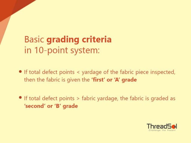 Fabric Inspection and Grading | PPTX