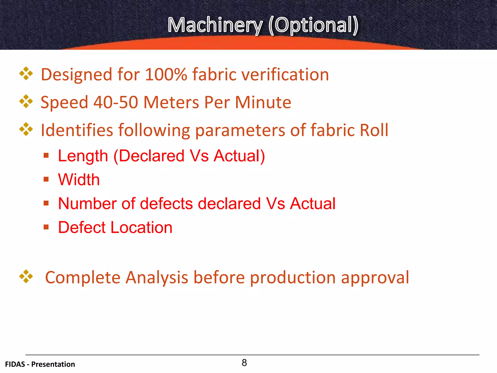 Fabric inspection for apparel manufacturing | PPT