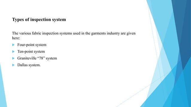Fabric inspection system | PPT
