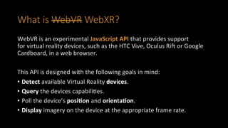 Casper Fabricius (Cimmerse): WebVR with A-Frame, React and Redux | PPT