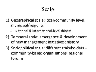 Introduction to social-ecological systems and their governance | PDF