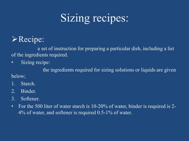 Fabric manufacturing, warping and sizing and weft preparation and ...