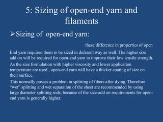 Fabric manufacturing, warping and sizing and weft preparation and ...