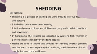 FABRIC MANUFACTURING - I textile engineering | PPTX