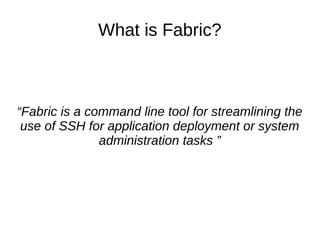Fabric presentation | PPT