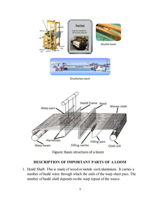 Principles of loom motions | DOCX