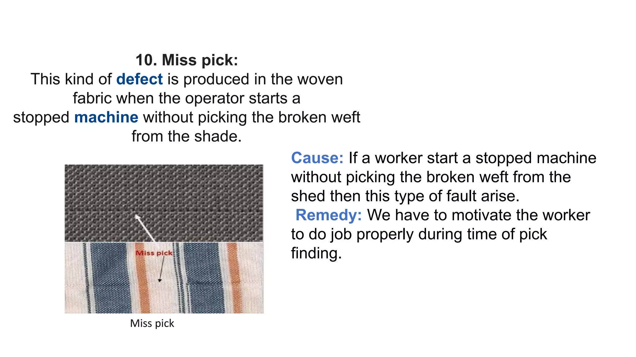 Fabrics and sewing defects of woven apparel By Engr. Aqs Zilani | PPTX