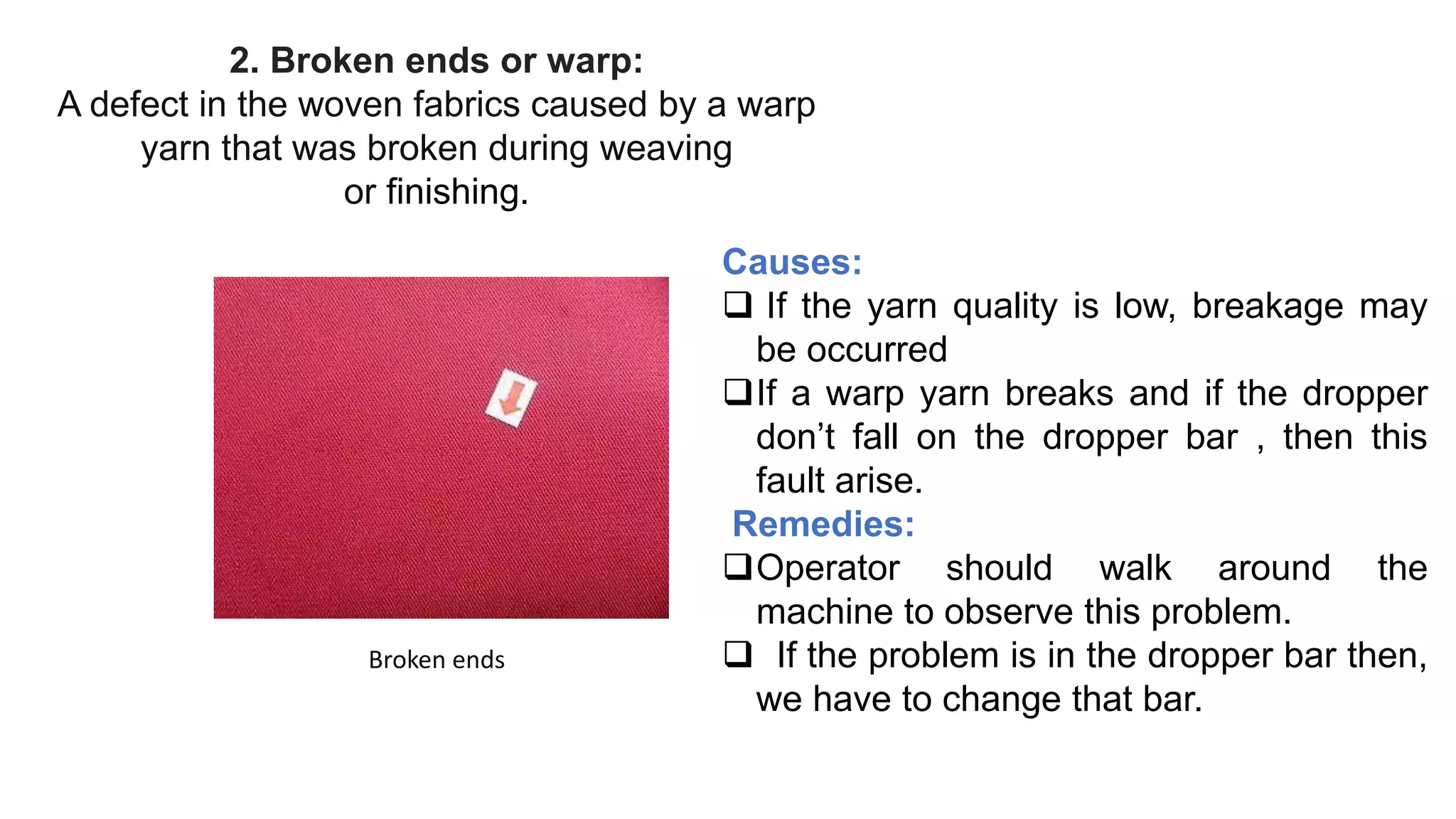 Fabrics and sewing defects of woven apparel By Engr. Aqs Zilani | PPTX