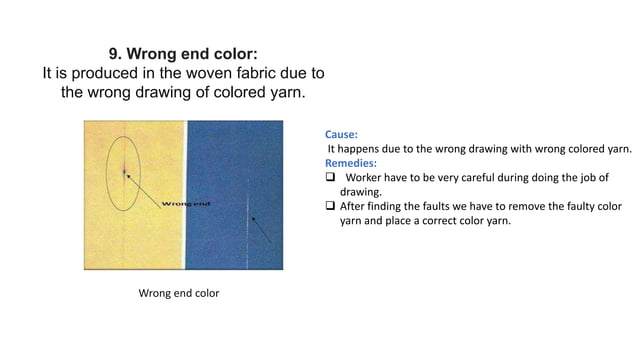 Fabrics and sewing defects of woven apparel By Engr. Aqs Zilani | PPT