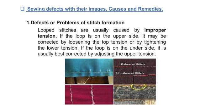 Fabrics and sewing defects of woven apparel By Engr. Aqs Zilani | PPT