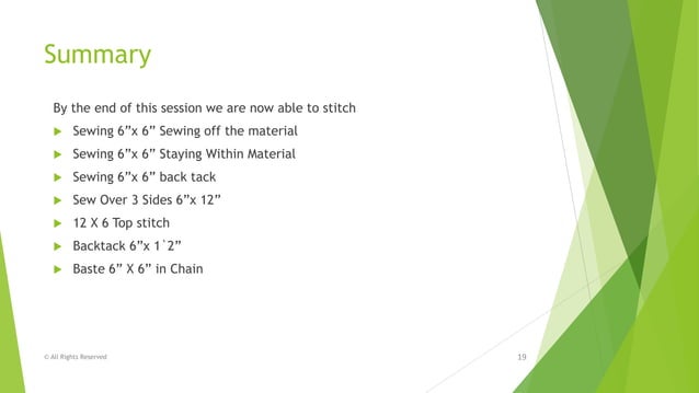Fabric Sewing Techniques | PPTX