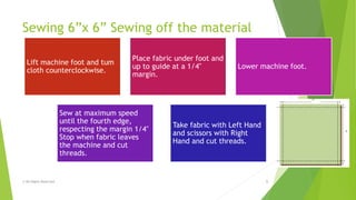 Fabric Sewing Techniques | PPTX