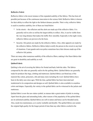 Fabrics & fibres report | RTF | Women\'s Outerwear | Women\'s Clothing