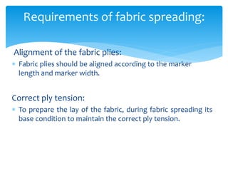 Fabric spreading | PPTX