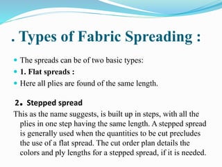 Fabric spreading | PPTX