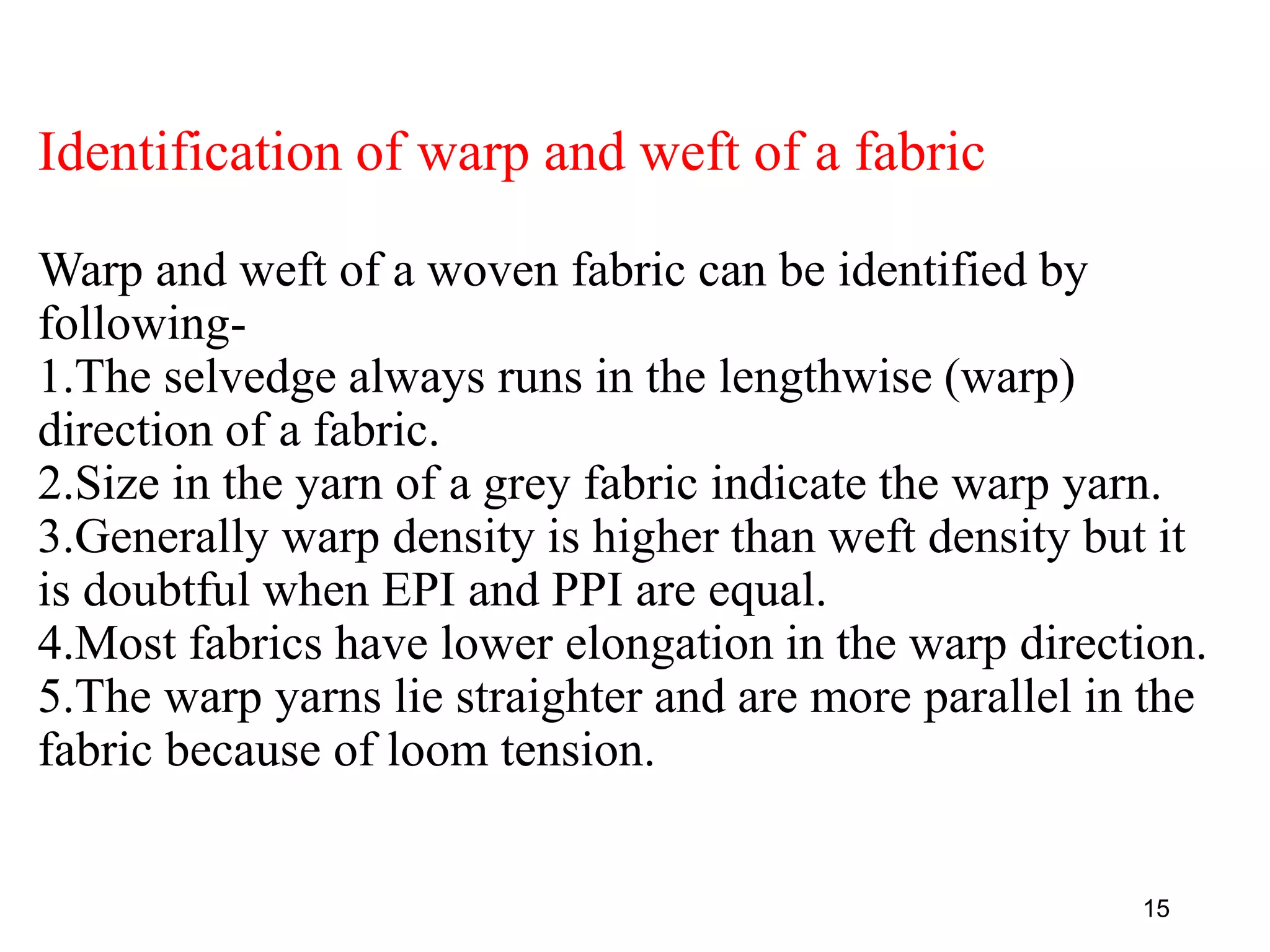 Fabric structure and design | PPT