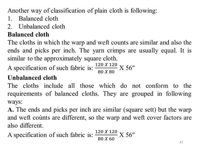 Fabric structure and design | PPT | Needlework | Arts and Crafts