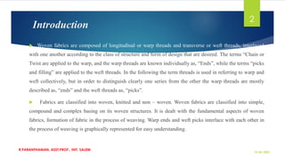 Fabric structure and design plain weave and derivatives | PDF