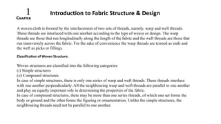Fabric Structure & Design | PDF