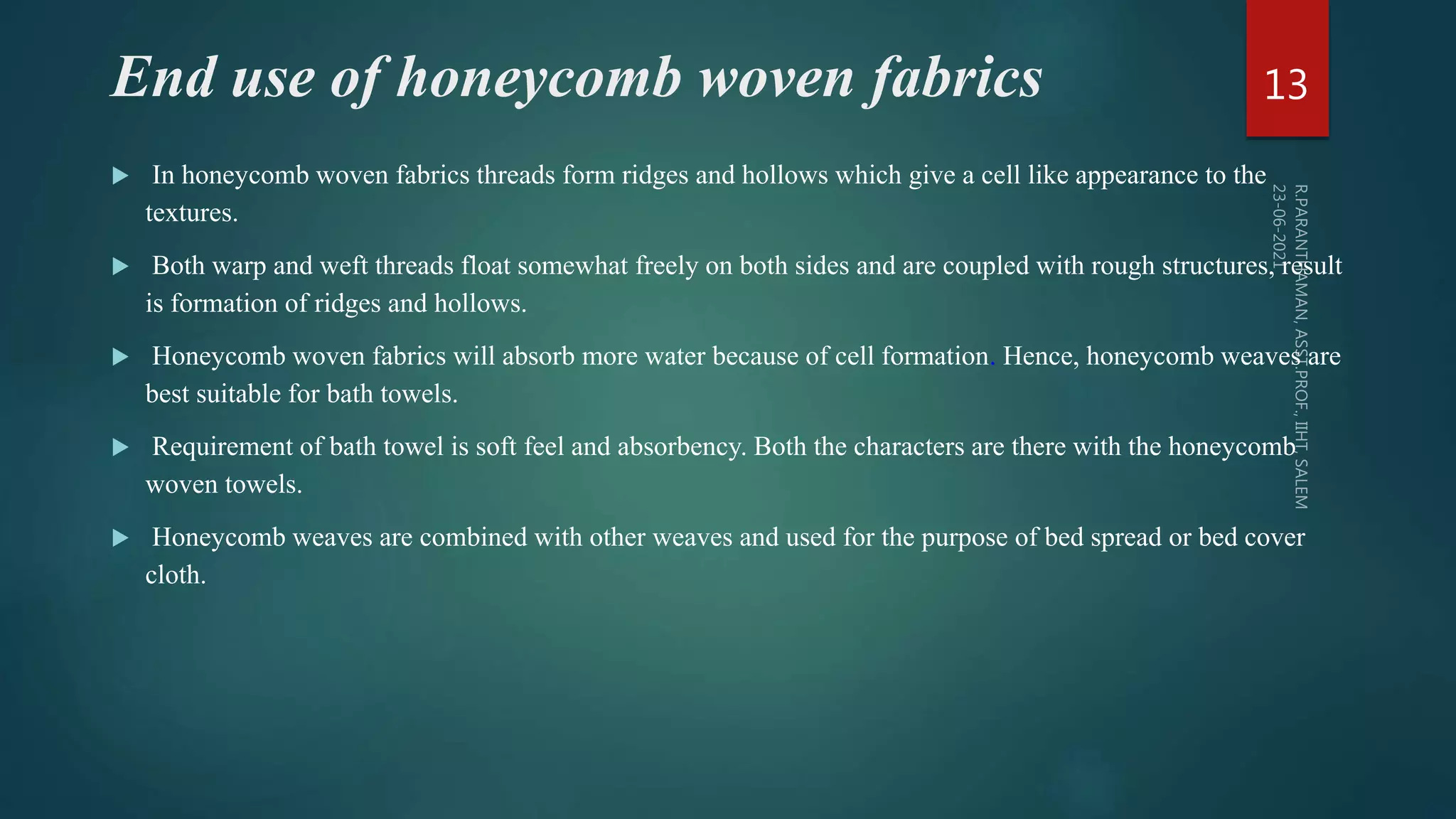 FABRIC STRUCTURE PART 3 | PPTX