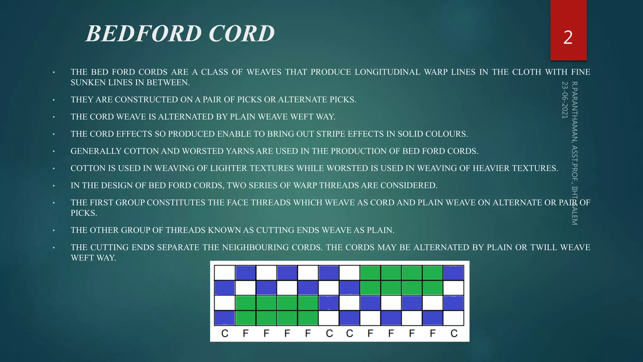 FABRIC STRUCTURE PART 4 | PPTX