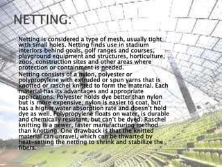 Fabric structures | PPTX
