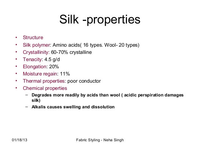 Silk Chemical Properties – Silk Fiber: Types, Properties, Manufacturing ...