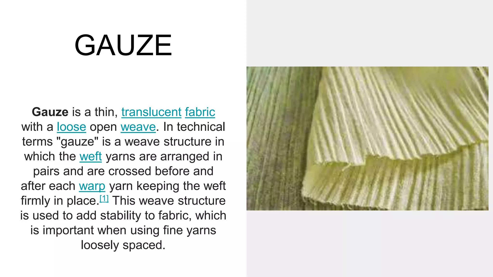 Fabric terminology | PPTX
