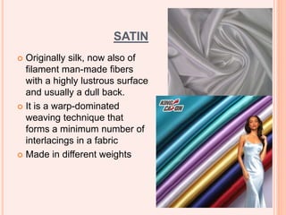 fabric types for short term student reading material.ppt
