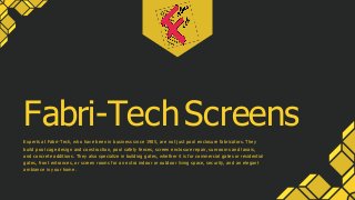 Rescreening Services in Cape Coral | Fabri-Tech Screens