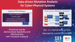 Data-driven Mutation Analysis for Cyber-Physical Systems | PDF