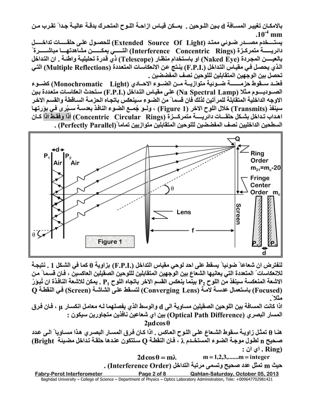 Fabry Perot Interferometer Pdf