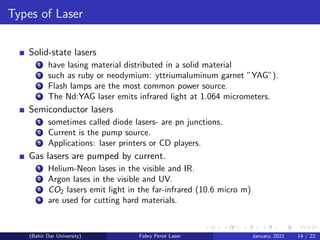 Fabry laser ppt | PDF