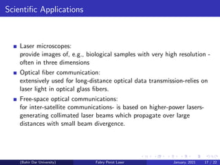 Fabry laser ppt | PDF
