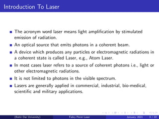 Fabry laser ppt | PDF