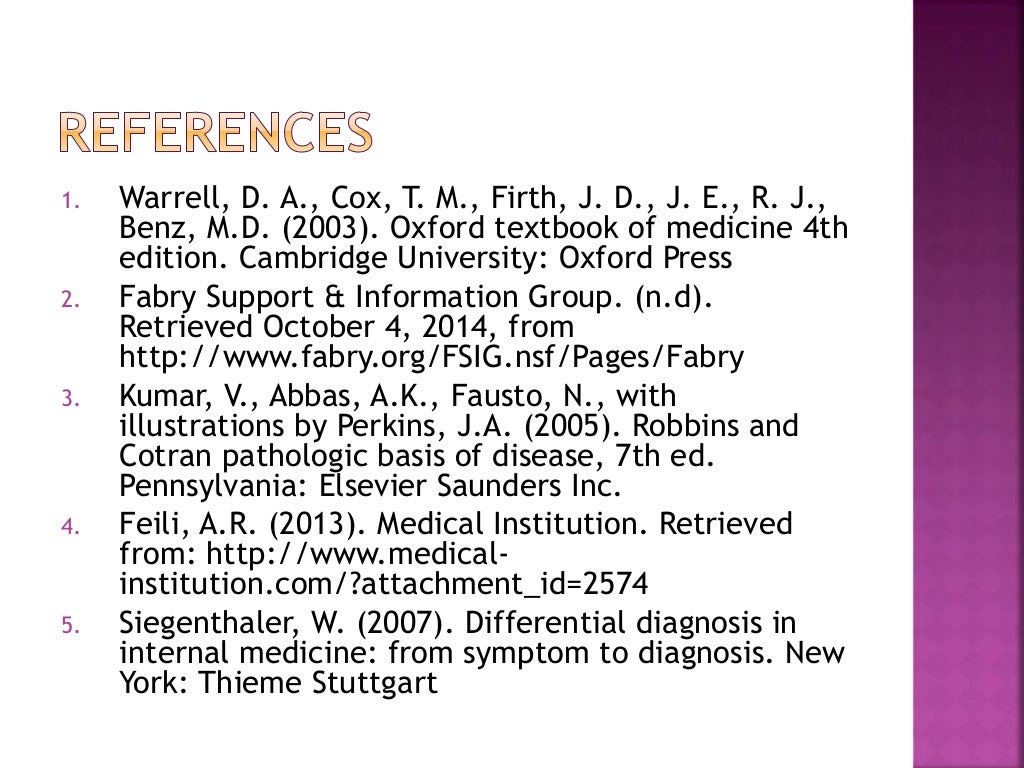 Fabry's Disease | PPTX