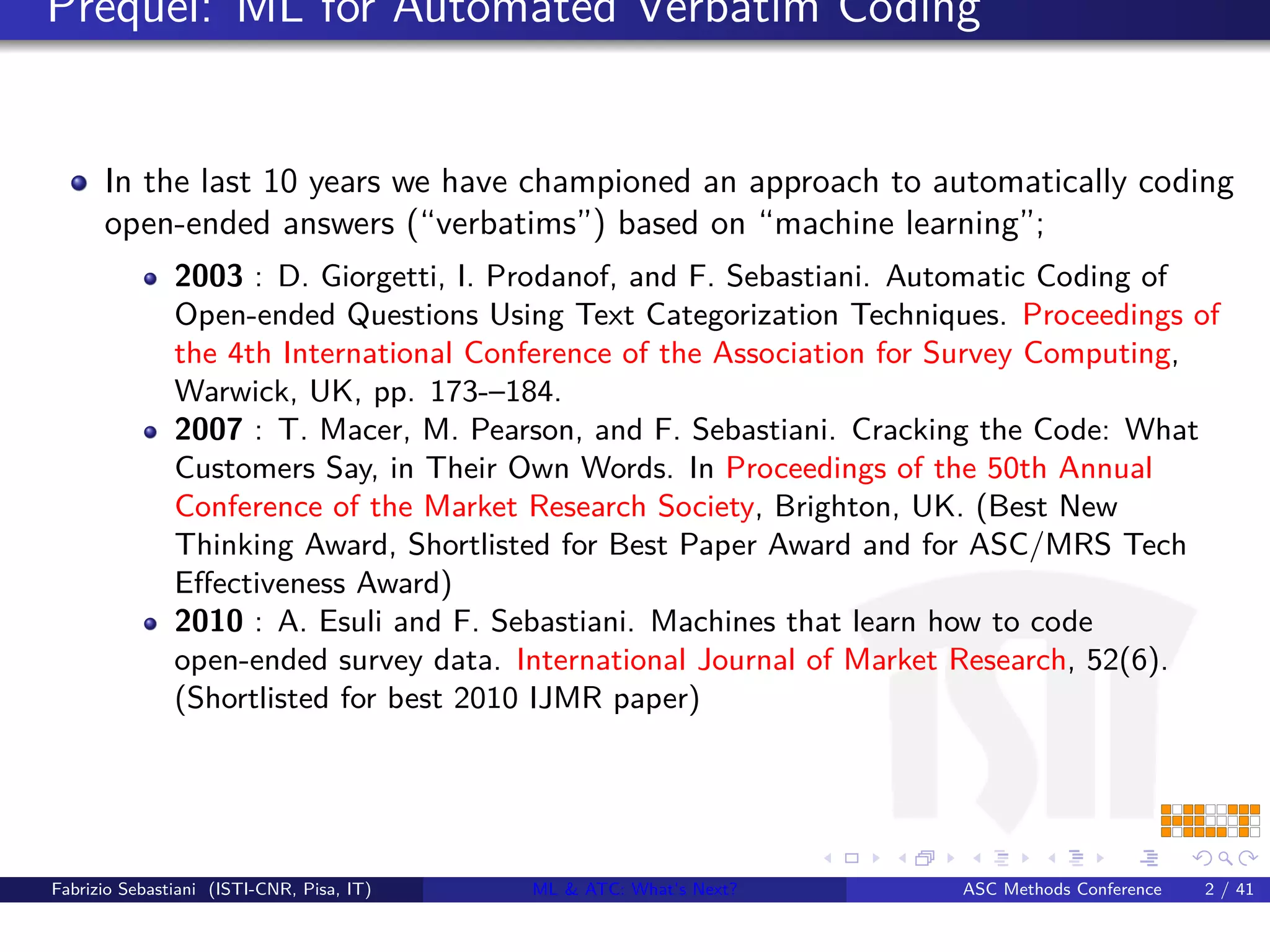 Machine Learning And Automatic Text Classification Whats Next