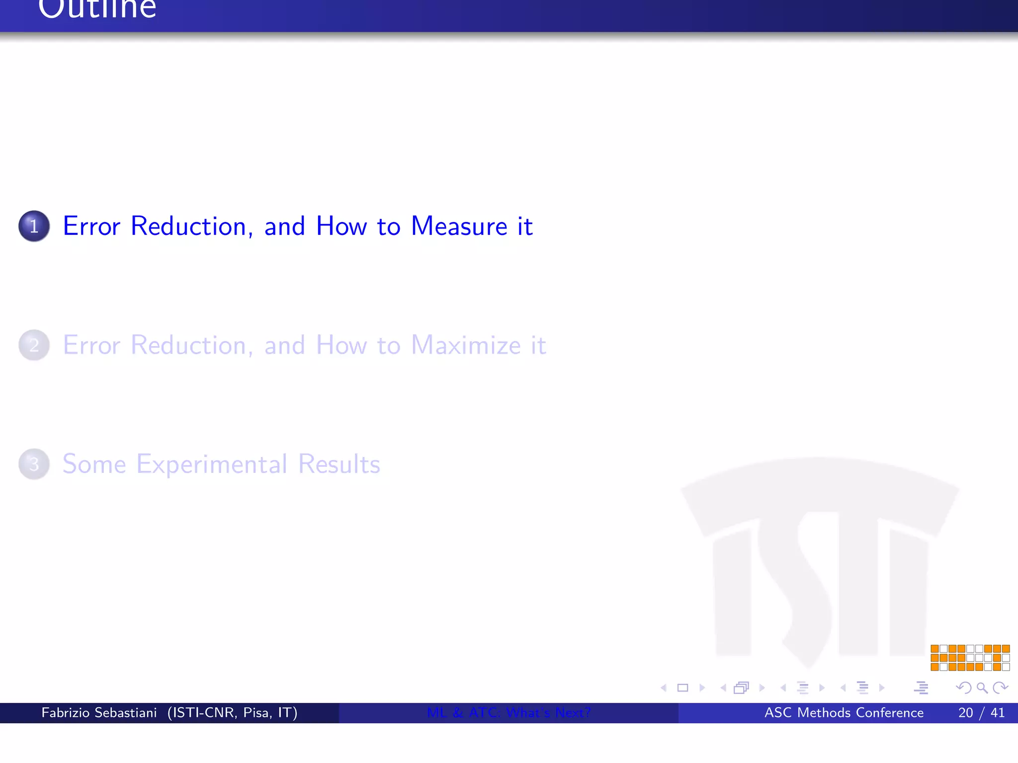 Machine Learning and Automatic Text Classification: What's Next?