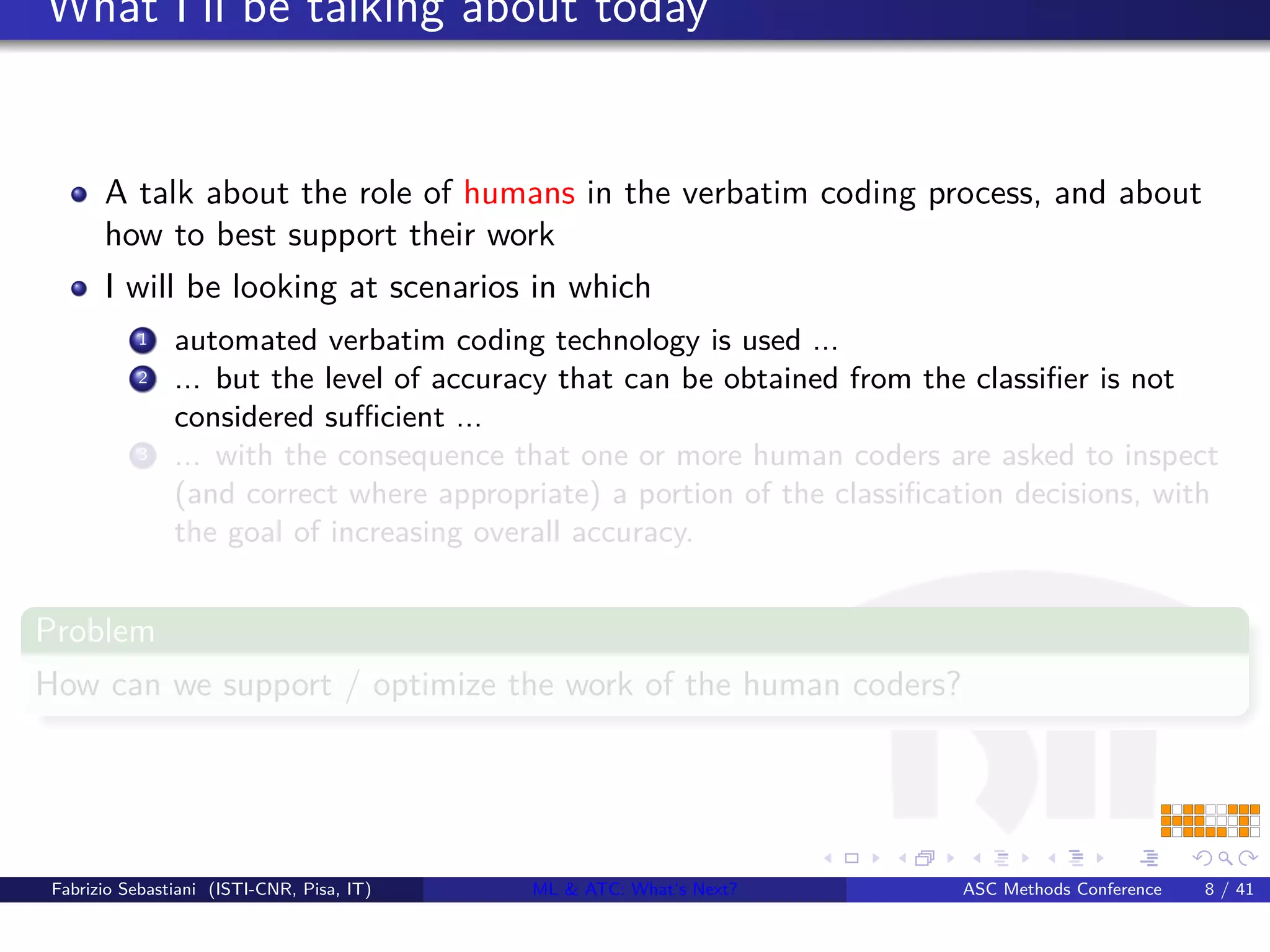 Machine Learning and Automatic Text Classification: What's Next?