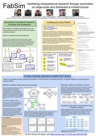 FabSim: Facilitating computational research through automation on large ...