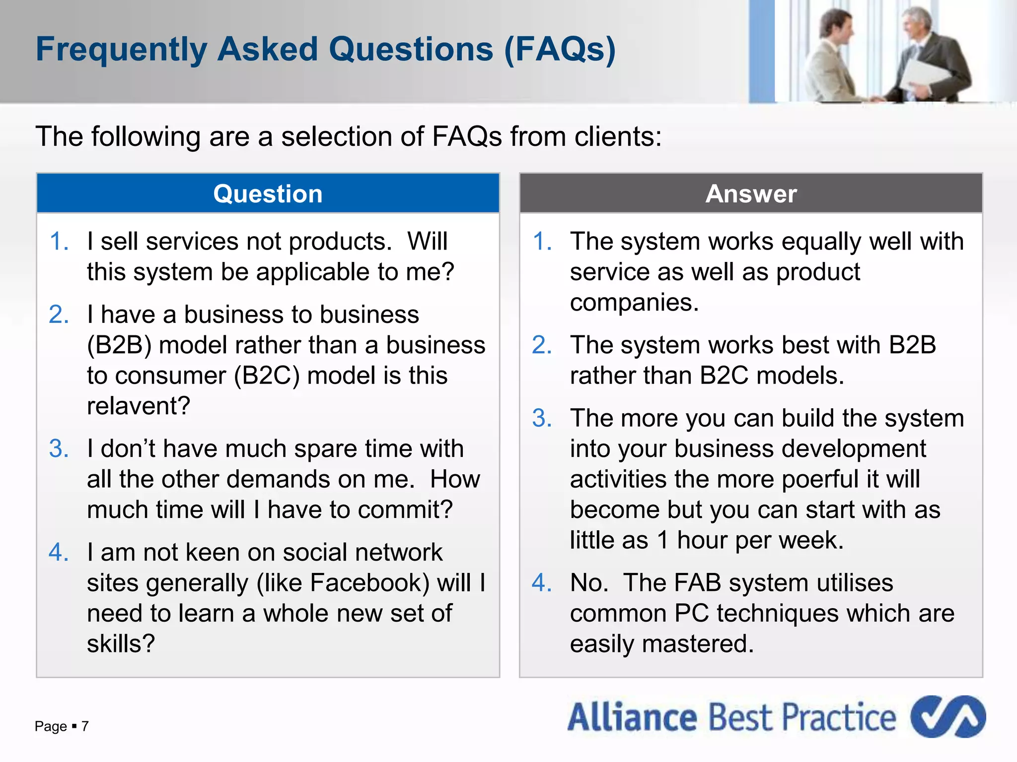 Fab system explanation 6 slides | PPTX