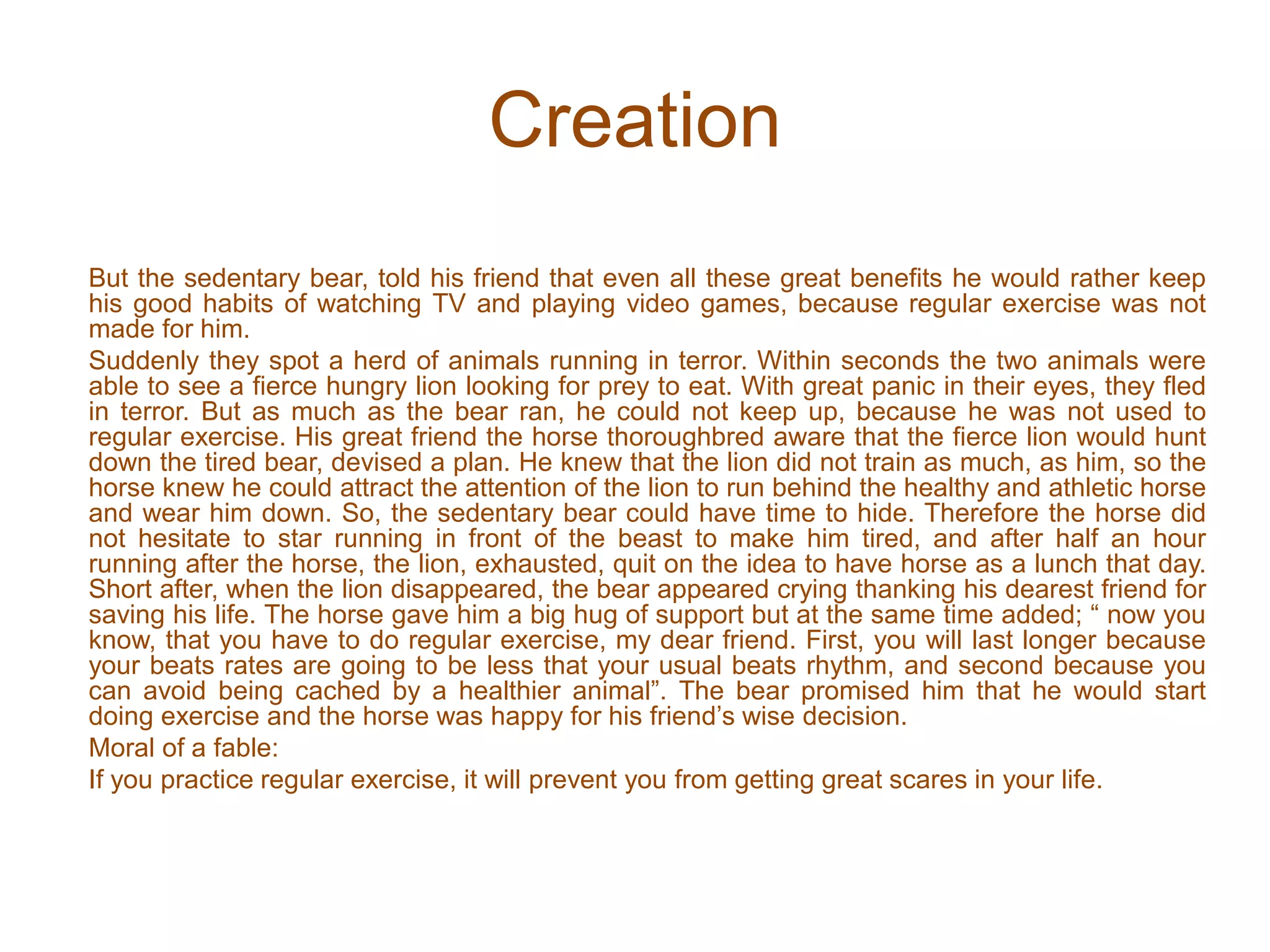 FABLE PRESENTATION ON SLIDESHARE | PPT